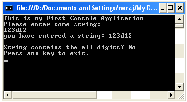 Check Characters of String for All Digits in C#
